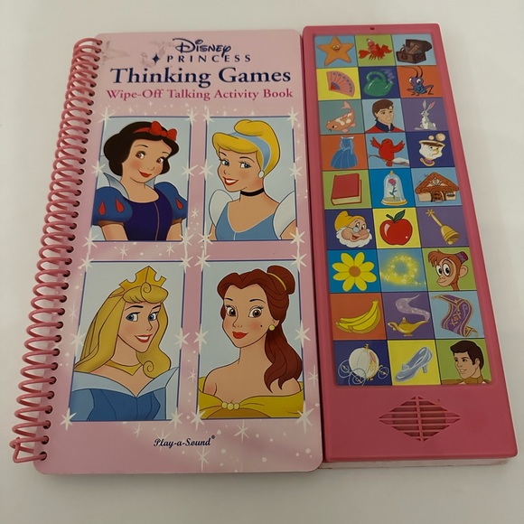Other | Disney Princess Thinking Games Wipe Off Activity Book With ...